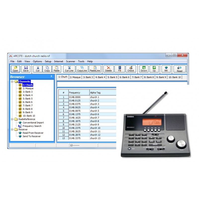 ARC370 software for UBC370CLT download
