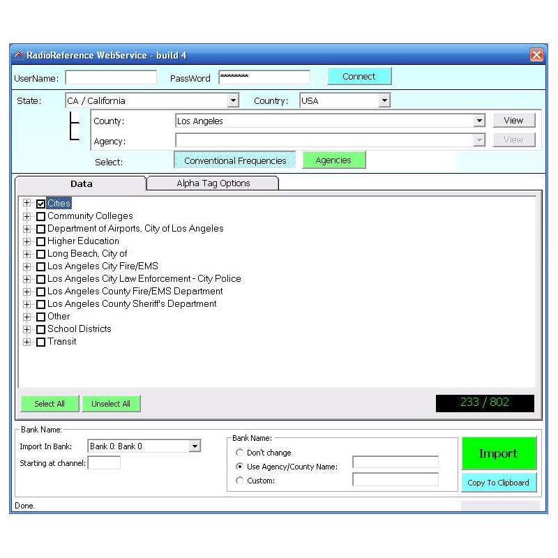 Whistler scanner Programming software