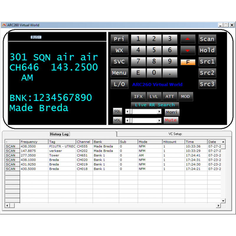 ARC260 software for Uniden BCD160DN and BCD260DN