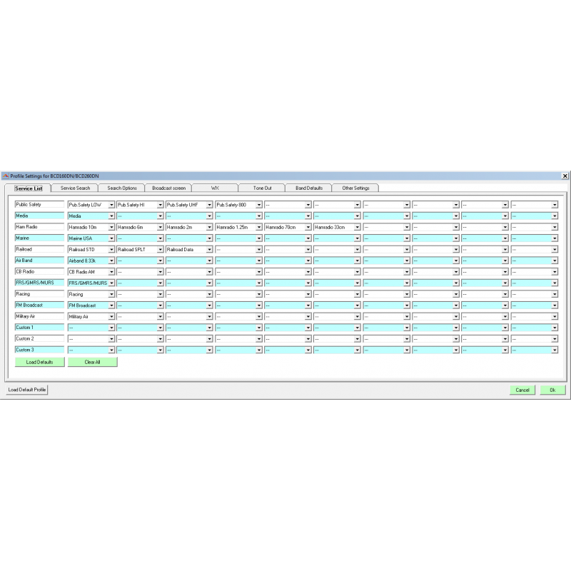 ARC260 software for Uniden BCD160DN and BCD260DN