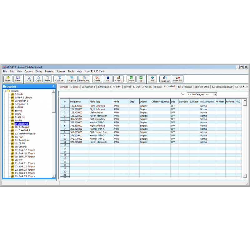 ARC-R15 Icom CS-R15 ic-R15 software